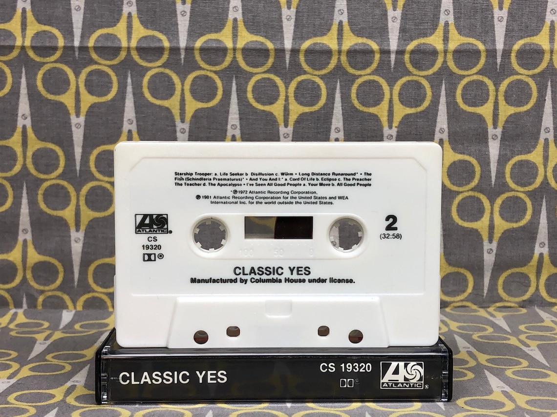 Classic Yes by Yes Cassette Tape Vintage Music | Etsy