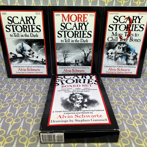 Scary Stories Tell in the Dark Alvin Schwartz Stephen Gammell - Etsy