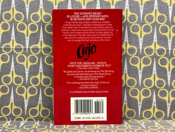 Old Book Cover Cujo