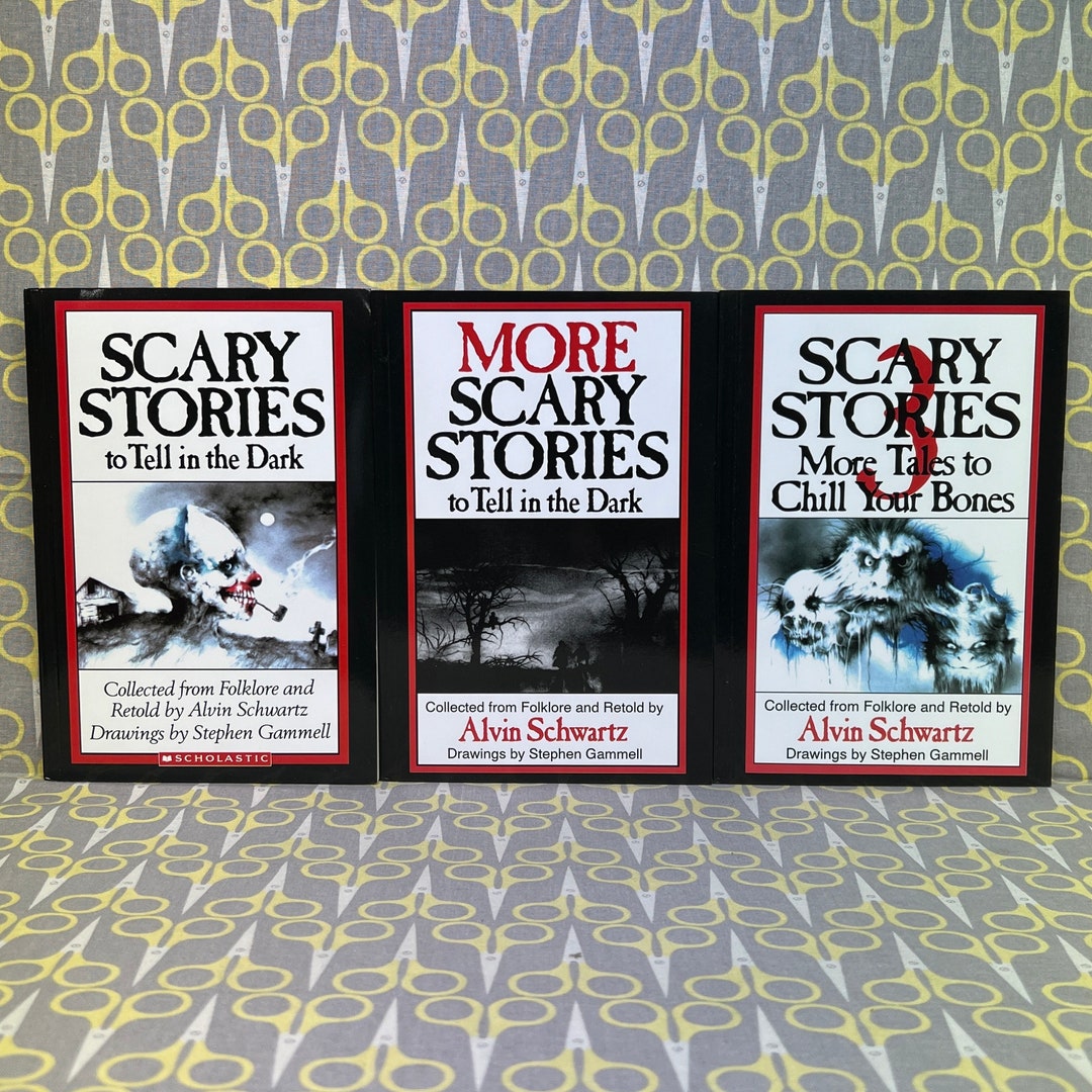 Scary Stories to Tell in the Dark Trilogy by Alvin Schwartz Original ...