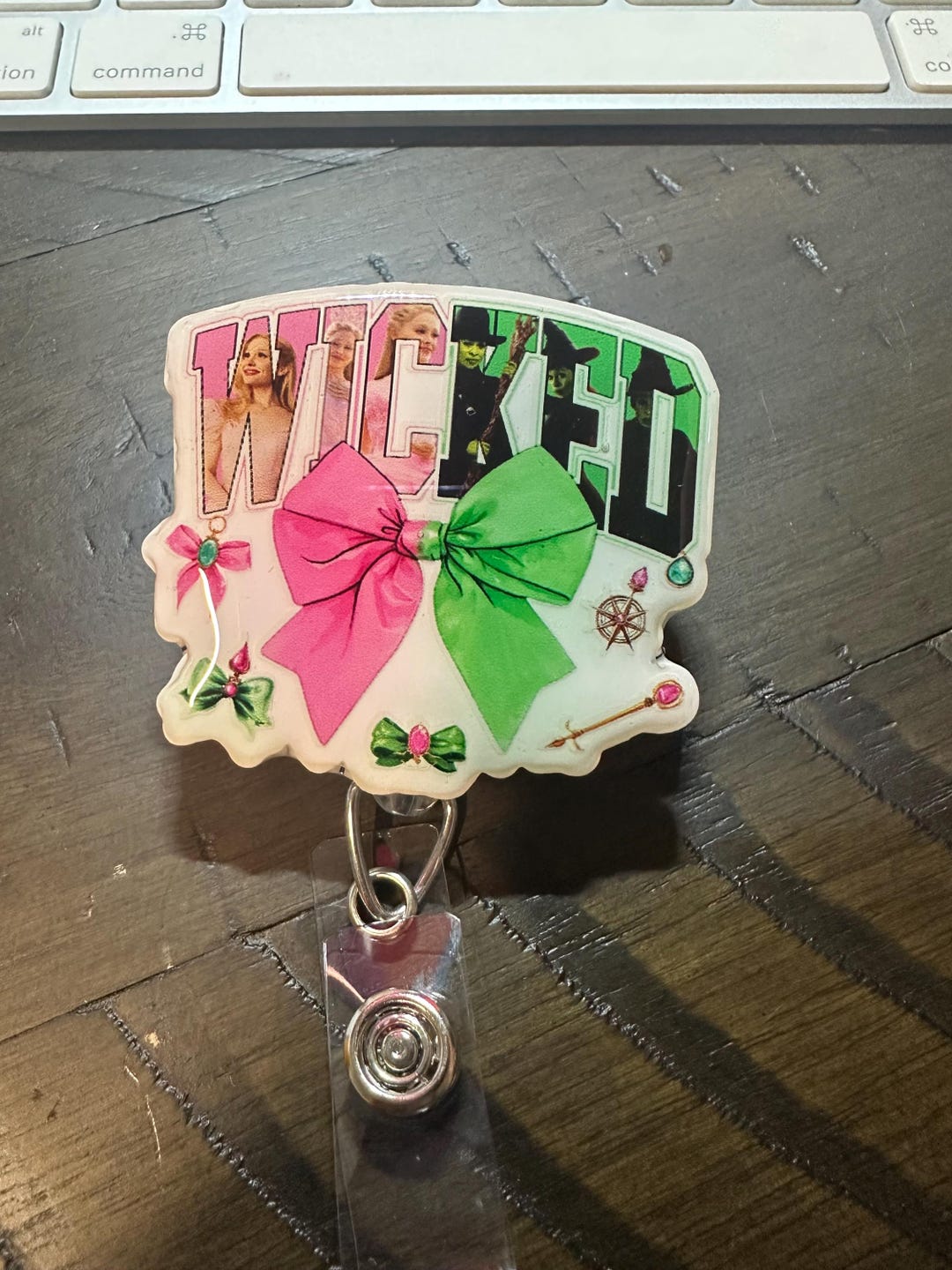Wicked Inspired Badge Reel Galinda and Elphaba - Etsy