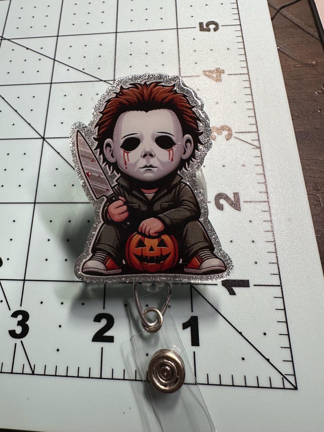 Michael Myers Inspired BADGE REEL - Etsy