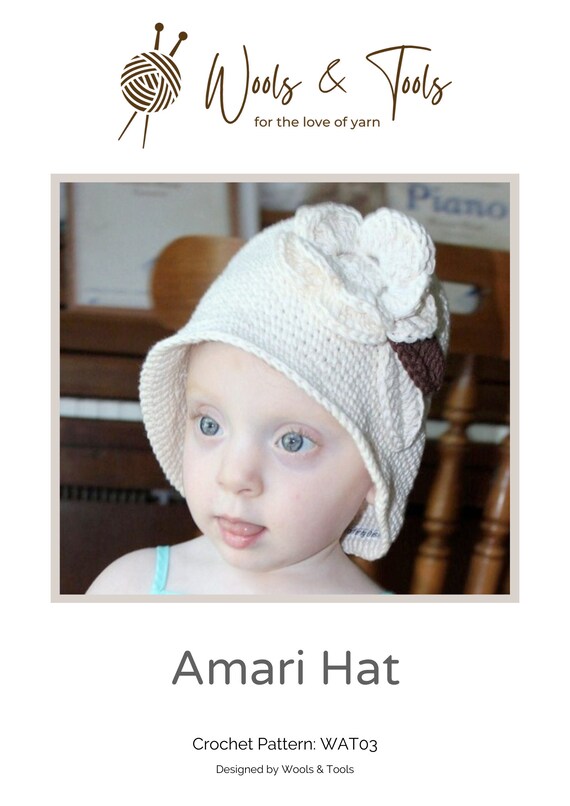 PDF Crochet Pattern Amari Hat for Children Permission to - Etsy UK