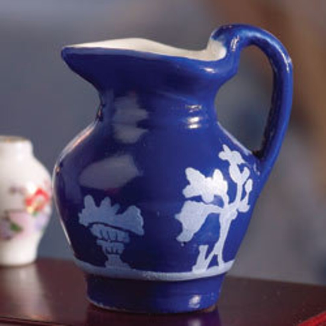 Classical Blue China Jug 1/12 Scale - Etsy