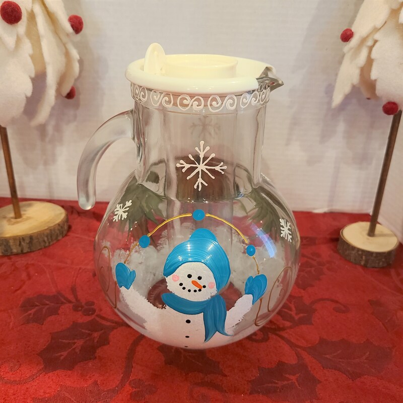 Snowman Pitcher - Etsy