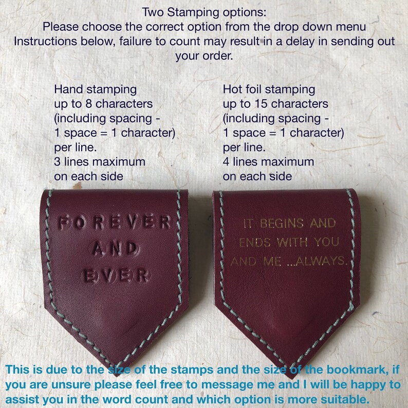 Personalise Magnetic Bookmark Leather Bookmark Printed - Etsy UK