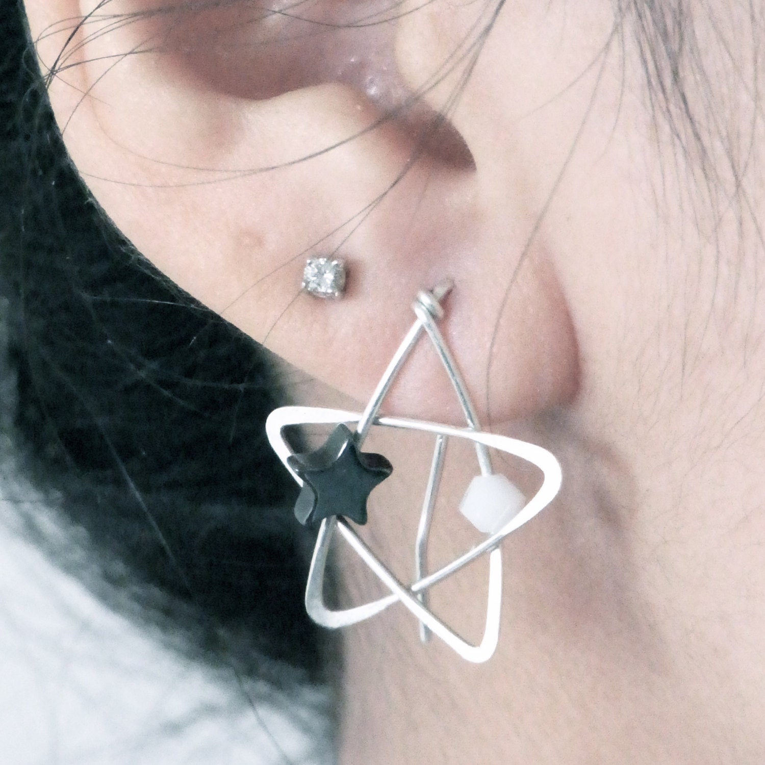 Star Earrings | Star Ear Climbers | Sterling Silver Star Earrings ...