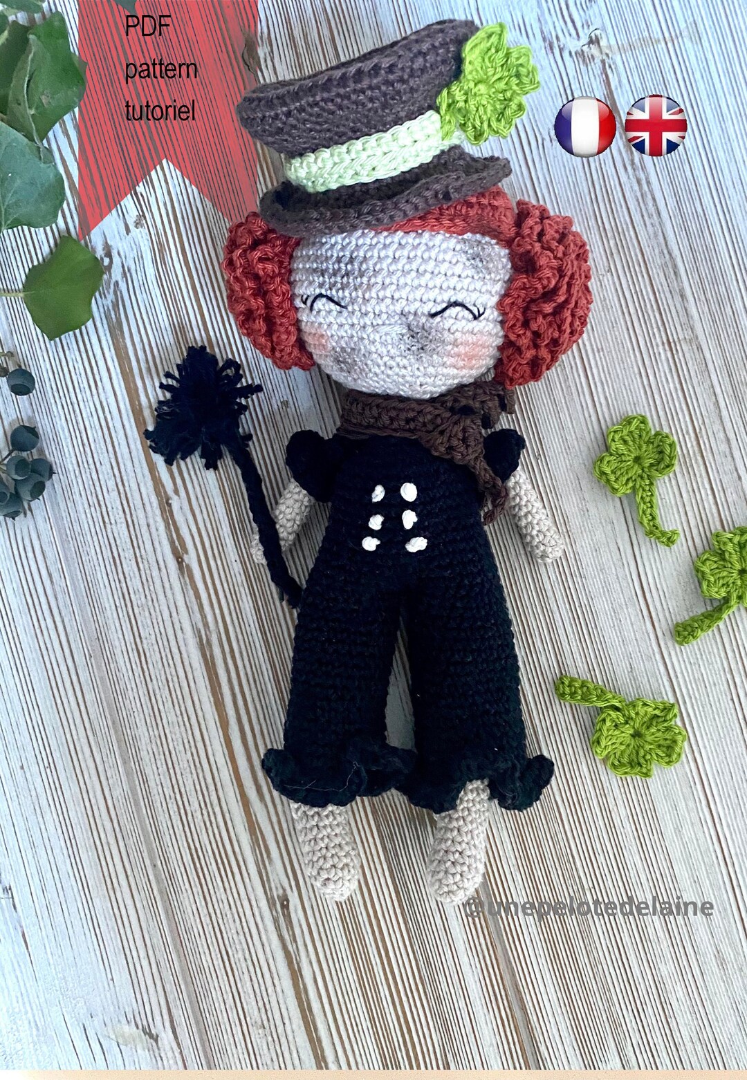 Crochet Pattern Little Chimney Sweeper Bert, a Special Gift for Special ...