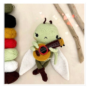 Crochet Pattern Cicada GRACE English (US) and French, Easy Level for ...
