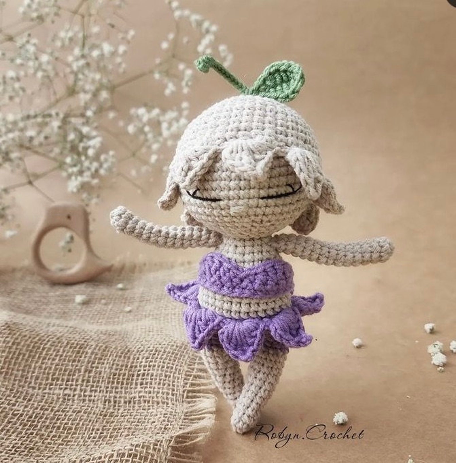 Crochet Pattern Lily of the Valley Doll LILIA English US and | Etsy