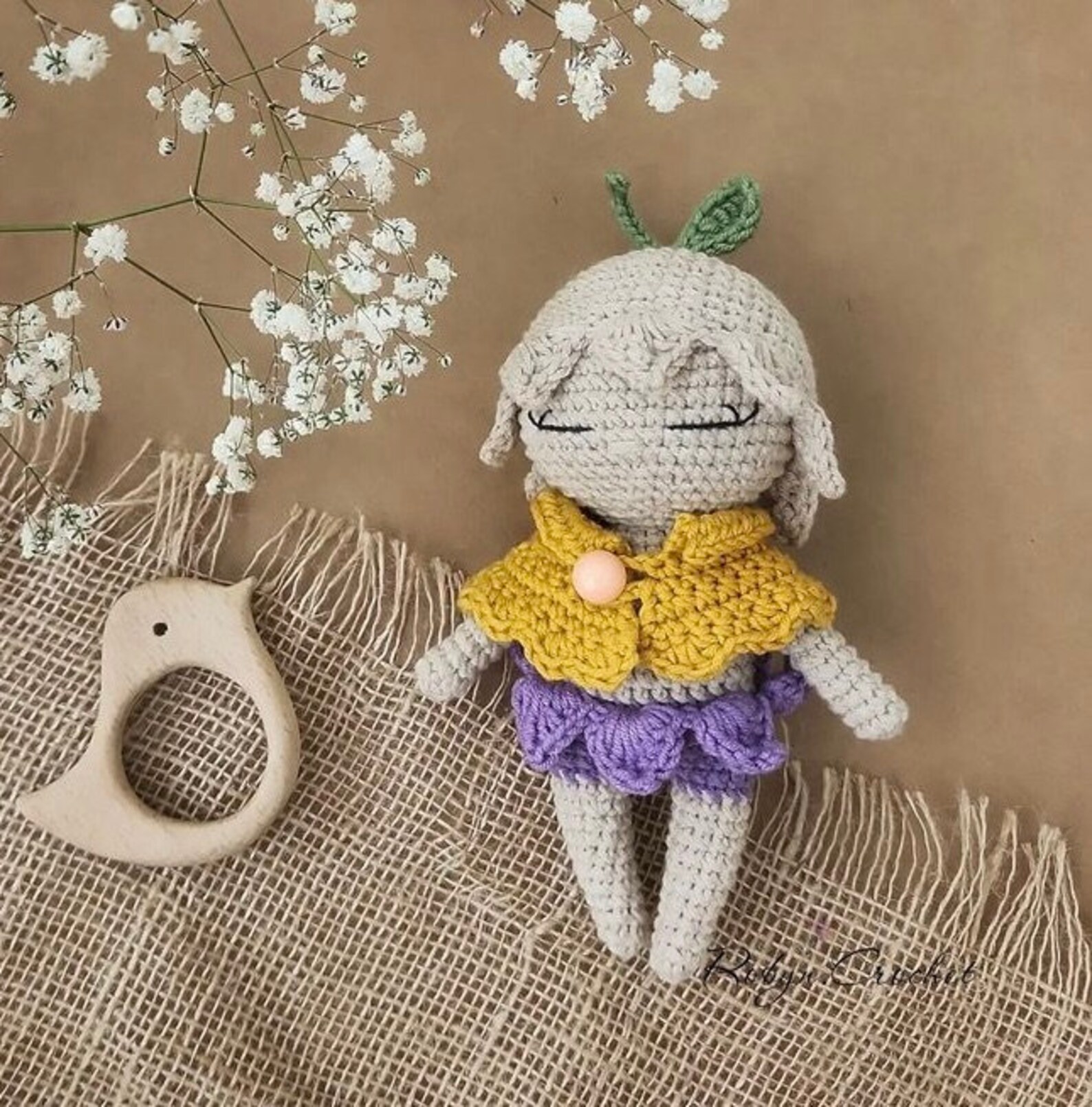 Crochet Pattern Lily of the Valley Doll LILIA English US and | Etsy