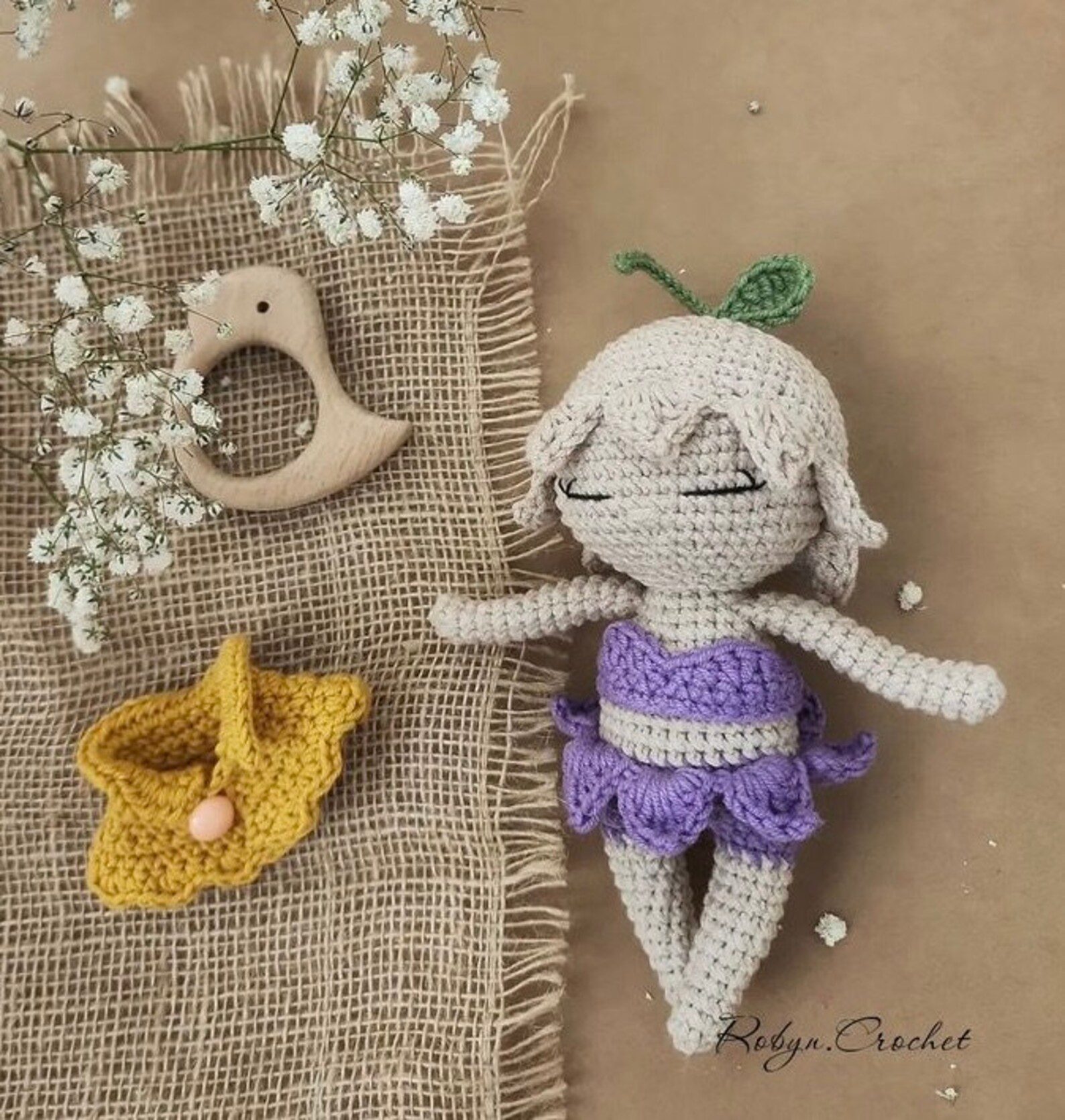 Crochet Pattern Lily of the Valley Doll LILIA English US and | Etsy