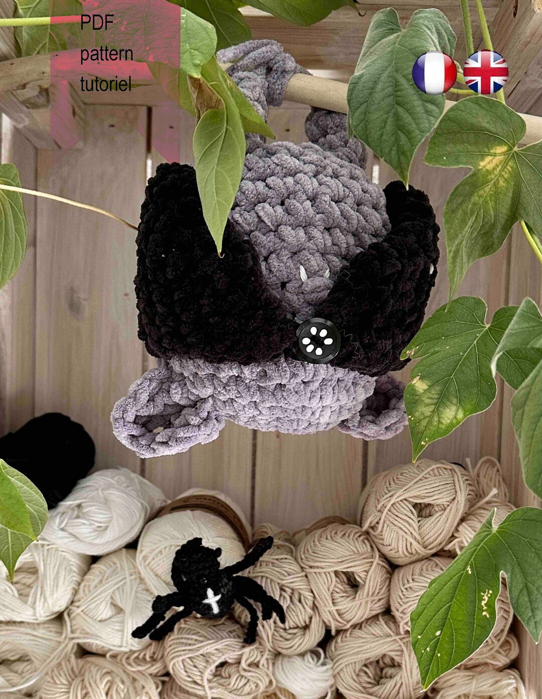 FRIEDA the Little Soft Cuddle Bat, DIY Crochet - Etsy