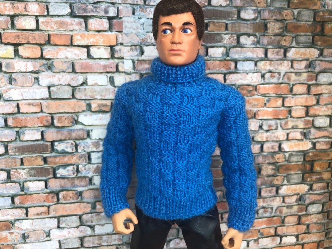 Basket Weave Jumper for Action Man Blue - Etsy