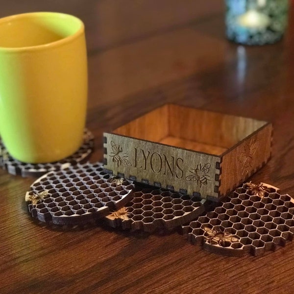 Bee Coasters - Etsy