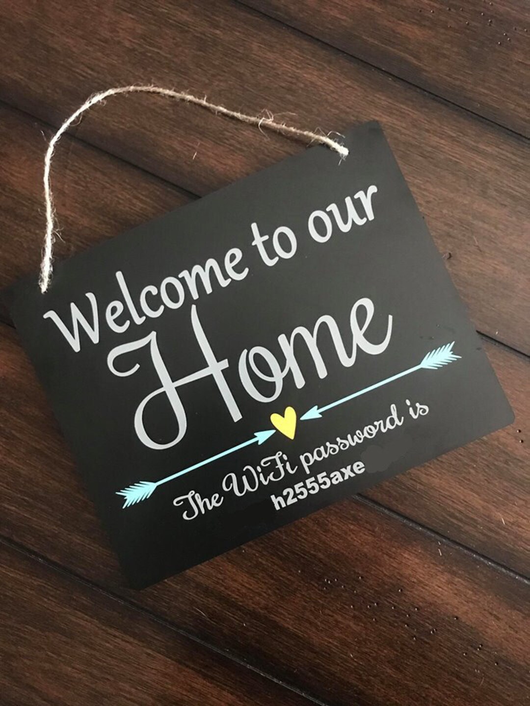 Welcome Sign, Wifi Password Sign, Internet Password Sign, Housewarming ...