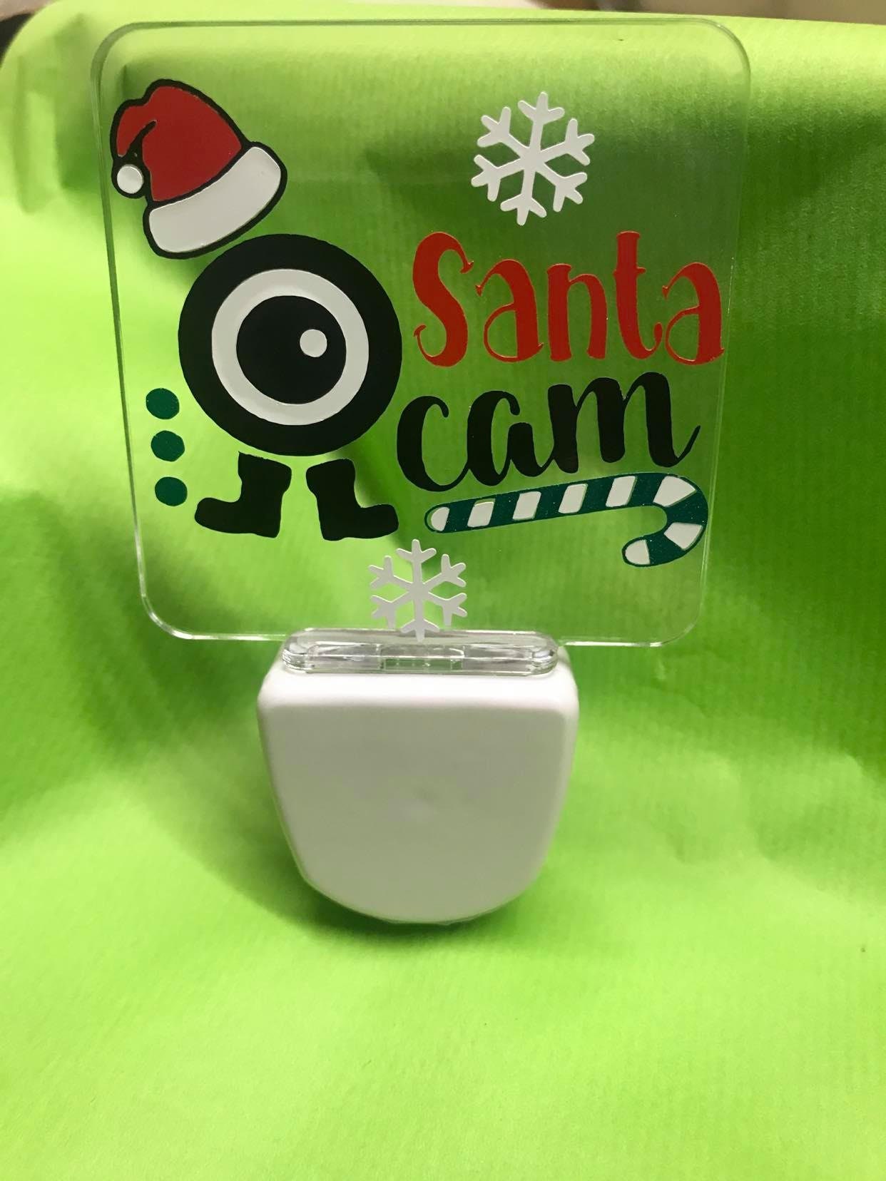 Santa Cam Santa Cam night light Christmas decor Christmas | Etsy