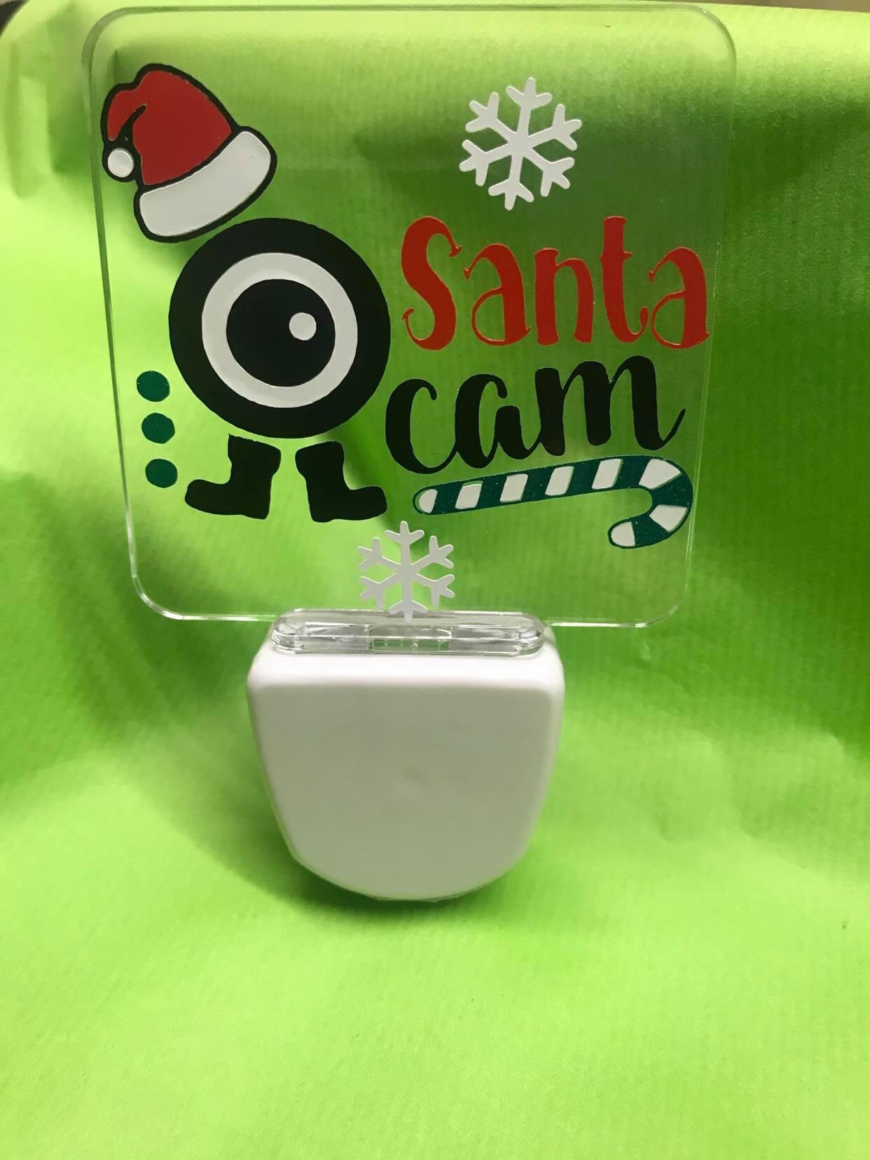 Santa Cam Santa Cam night light Christmas decor Christmas | Etsy