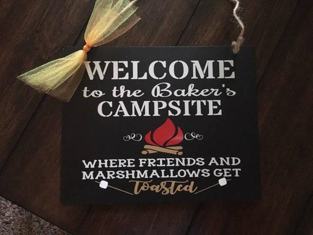 Camping, Camping Decoration, Camping Sign, Personalized Camping Sign ...