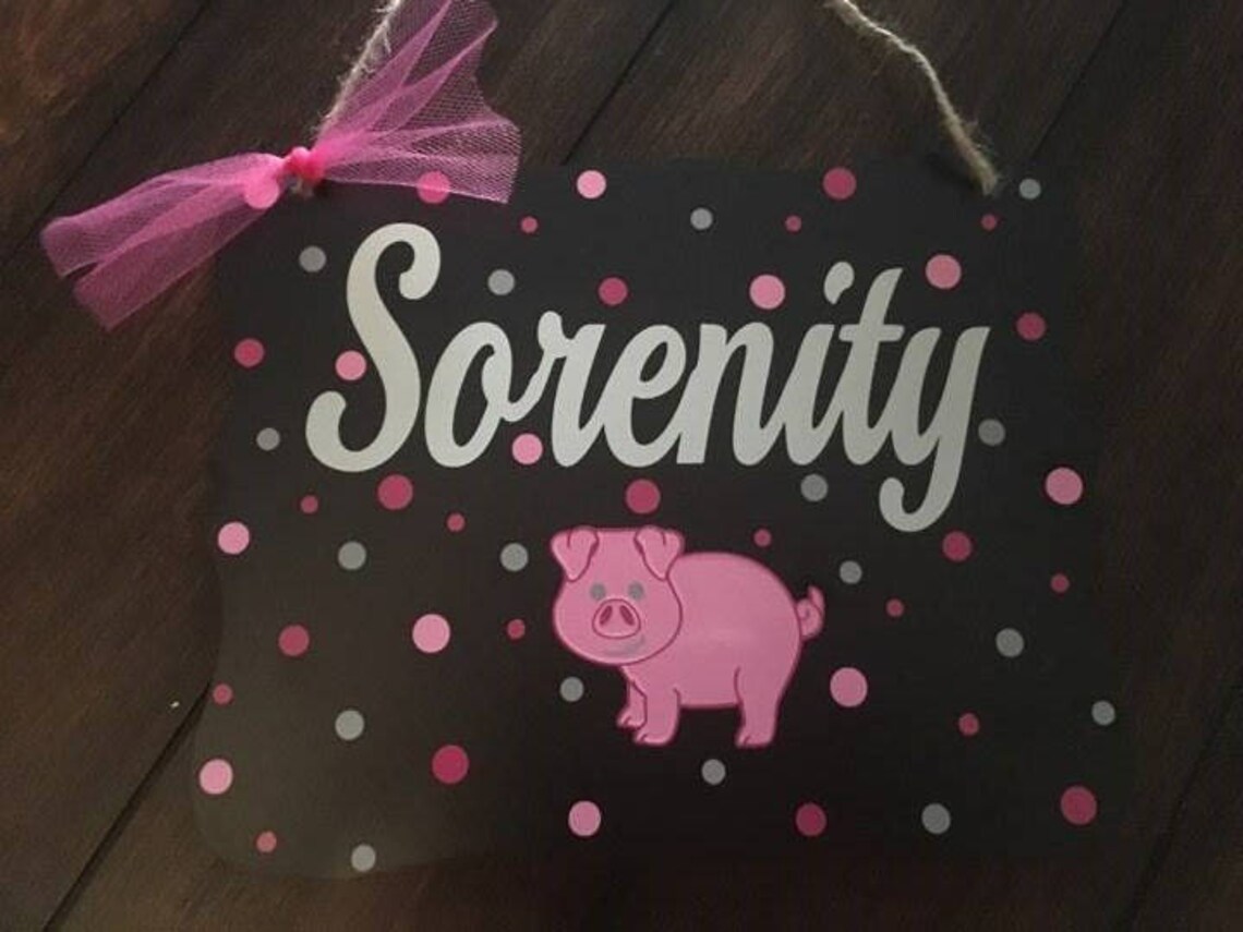 Pig Pigs Pig Sign Pig Lover Pig Pin Fair Sign Show Animal | Etsy