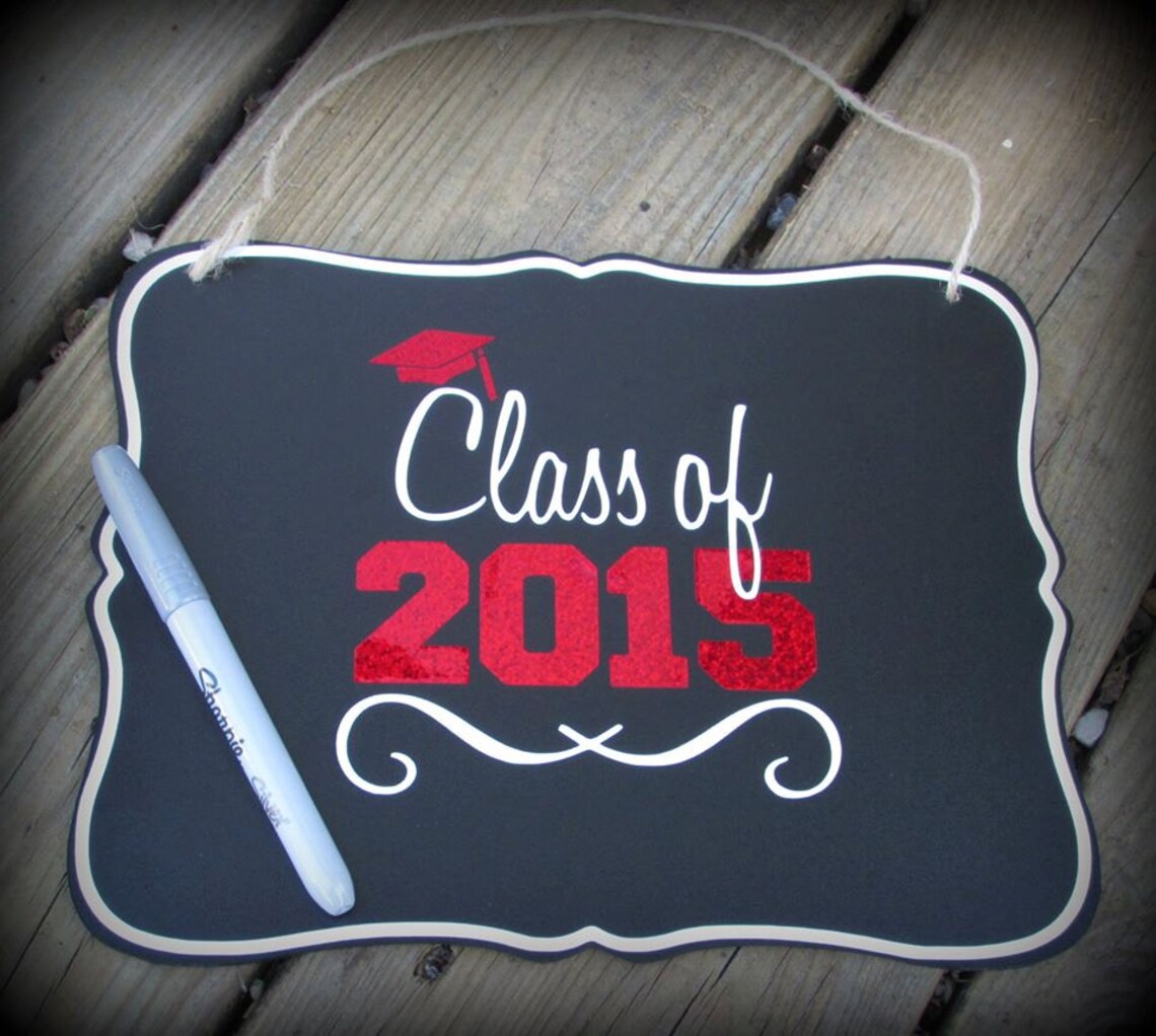 Personalized Guest Autograph Graduation Sign. Signature Graduation Sign ...