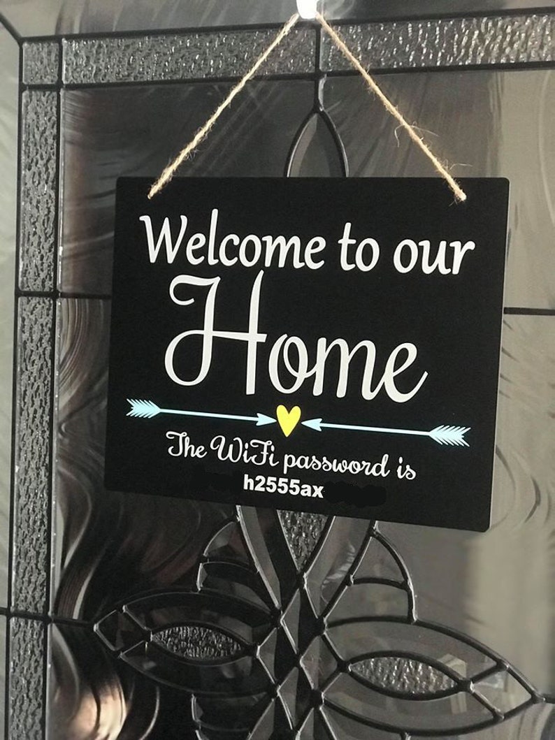 Welcome Sign Wifi Password Sign Internet Password Sign - Etsy