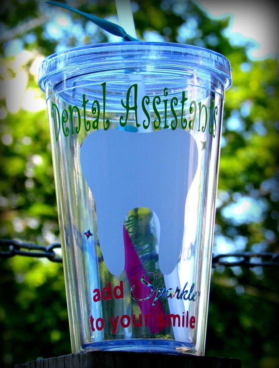 Custom Dental Assistant Tumbler, Dentist Cup, Personalized Dental ...