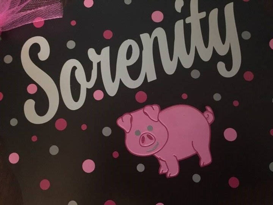 Pig Pigs Pig Sign Pig Lover Pig Pin Fair Sign Show Animal | Etsy