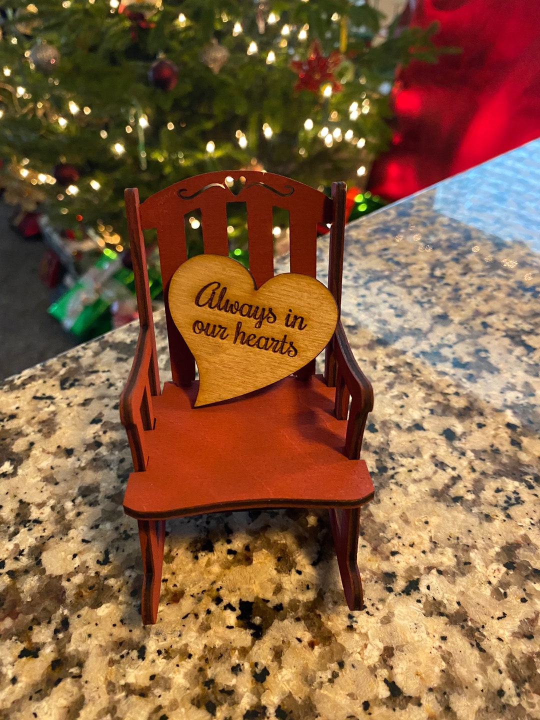 Heaven Chair Ornament, Heaven Chair, Chair for Loved One, in Memory of ...