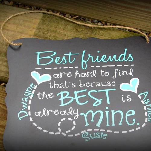 Personalized Best Friend Sign BFF Gift Bestfriend Gift Best - Etsy