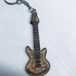 Guitar Key Chain, Keychains, Key Chains, Personalized Key Chains, Key ...