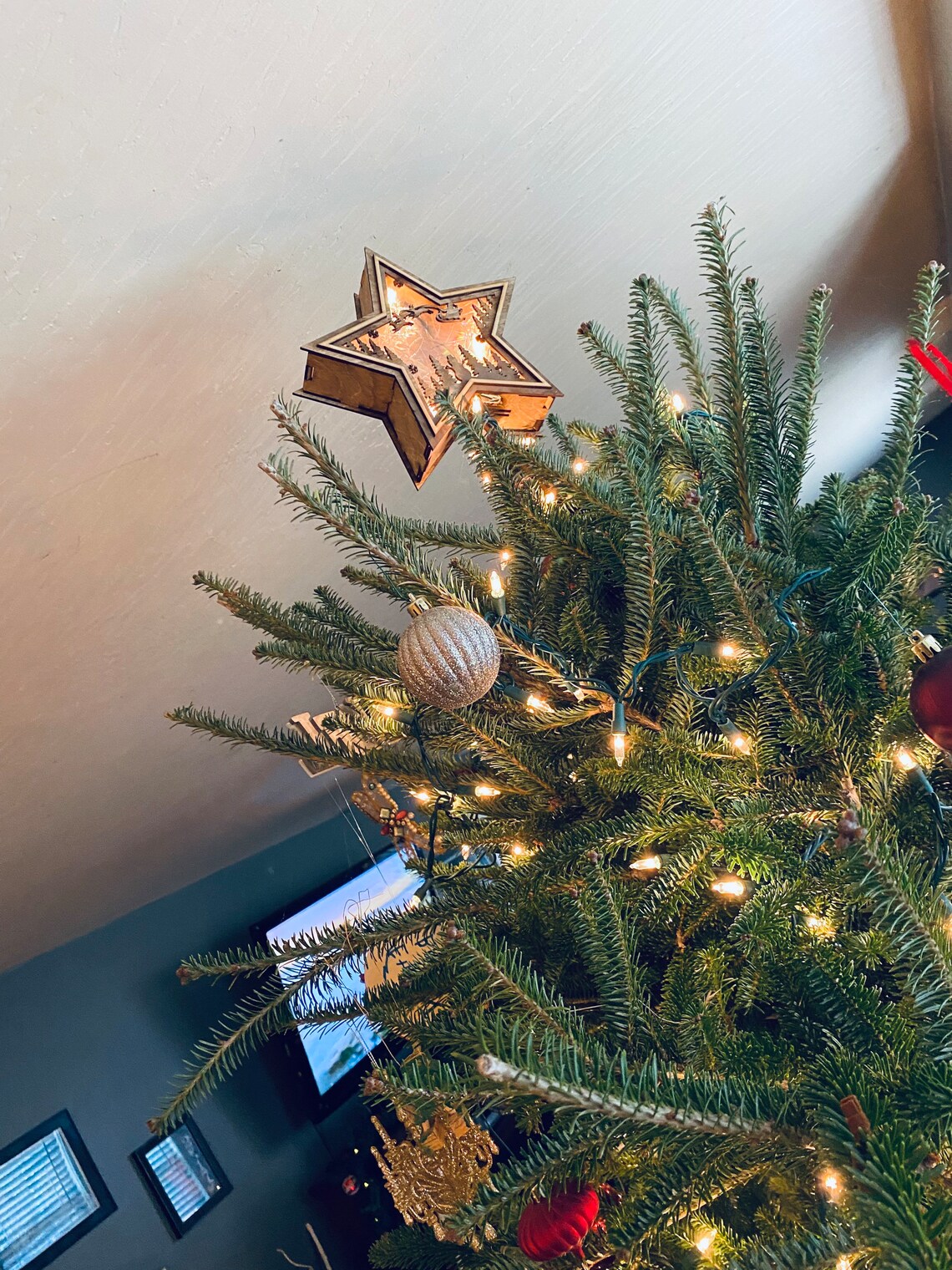 Wooden Handcrafted Tree Star Tree Topper - Etsy