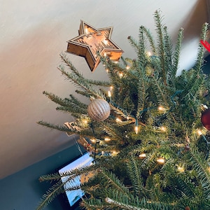 Wooden Handcrafted Tree Star, Tree Topper - Etsy