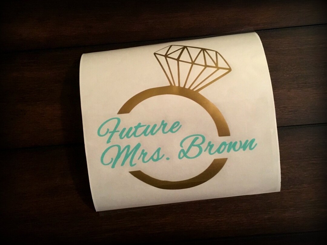 Future Mrs Car Decal, Future Mrs, Bride to Be, Bride to Be Gift, Bridal ...