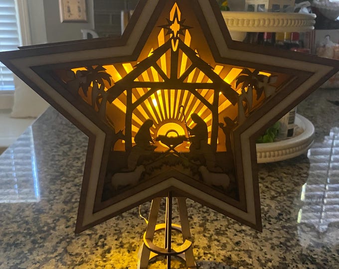 Unique Tree Topper - Holy Family With Star - Etsy