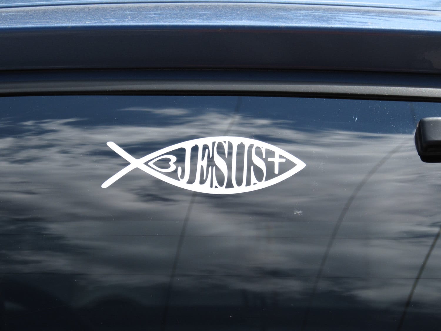 Christian Car Decal Ichthys Symbol Jesus Fish Decal - Etsy