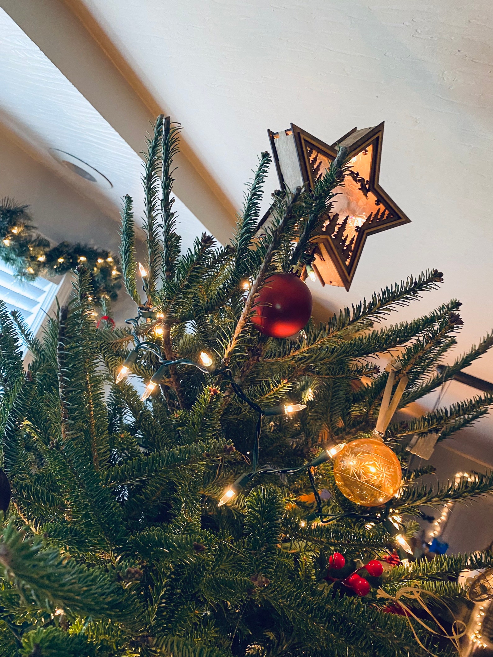 Wooden Handcrafted Tree Star Tree Topper - Etsy