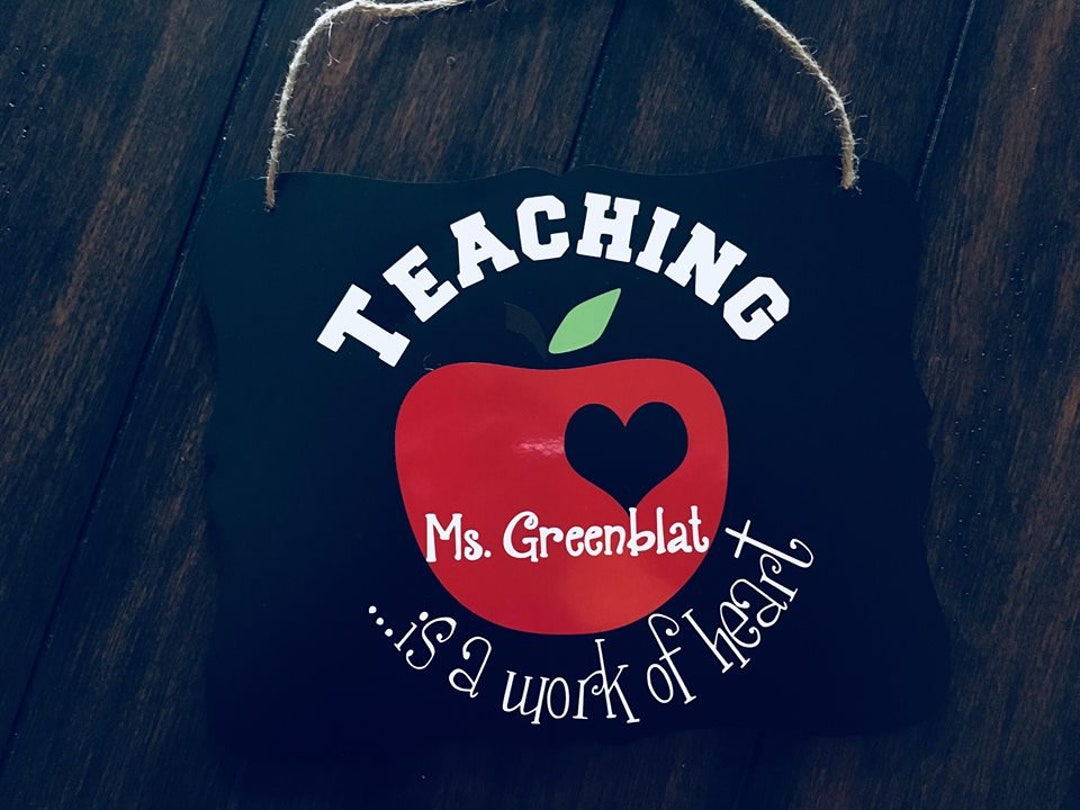 Teacher Sign, Teacher Appreciation Gift, Teacher Door Sign ...