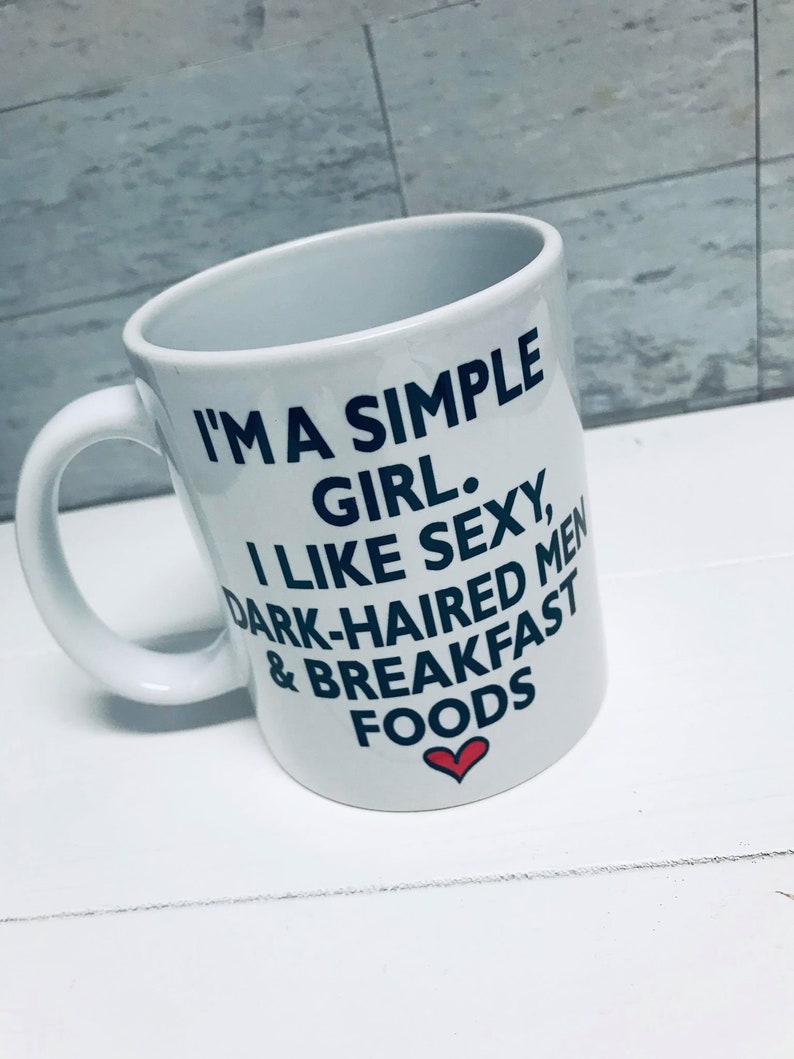 Funny Personalized Girl Cup I'm a Simple Girl. I Like - Etsy