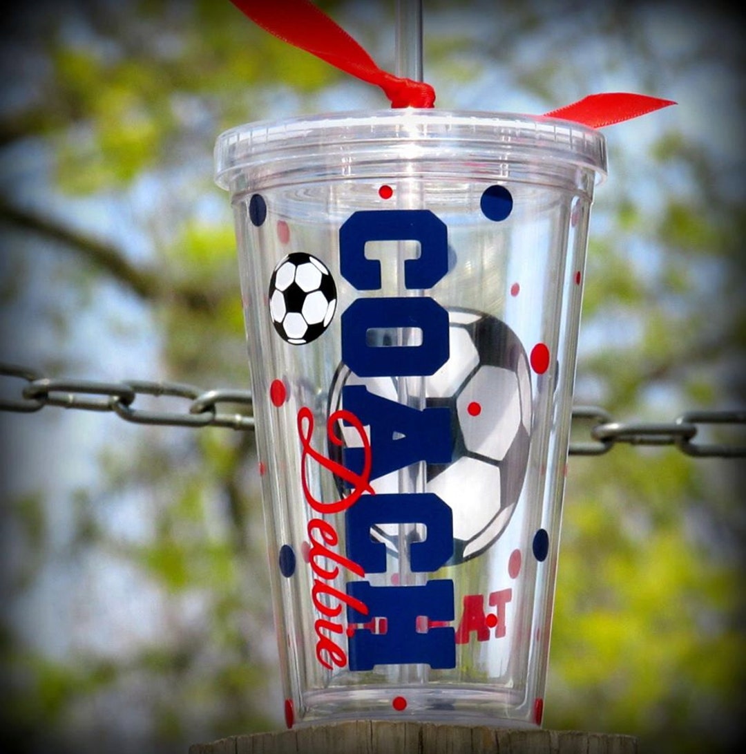 Personalized Soccer Coach Tumbler, Soccer Cup, Personalized Coach Cup ...