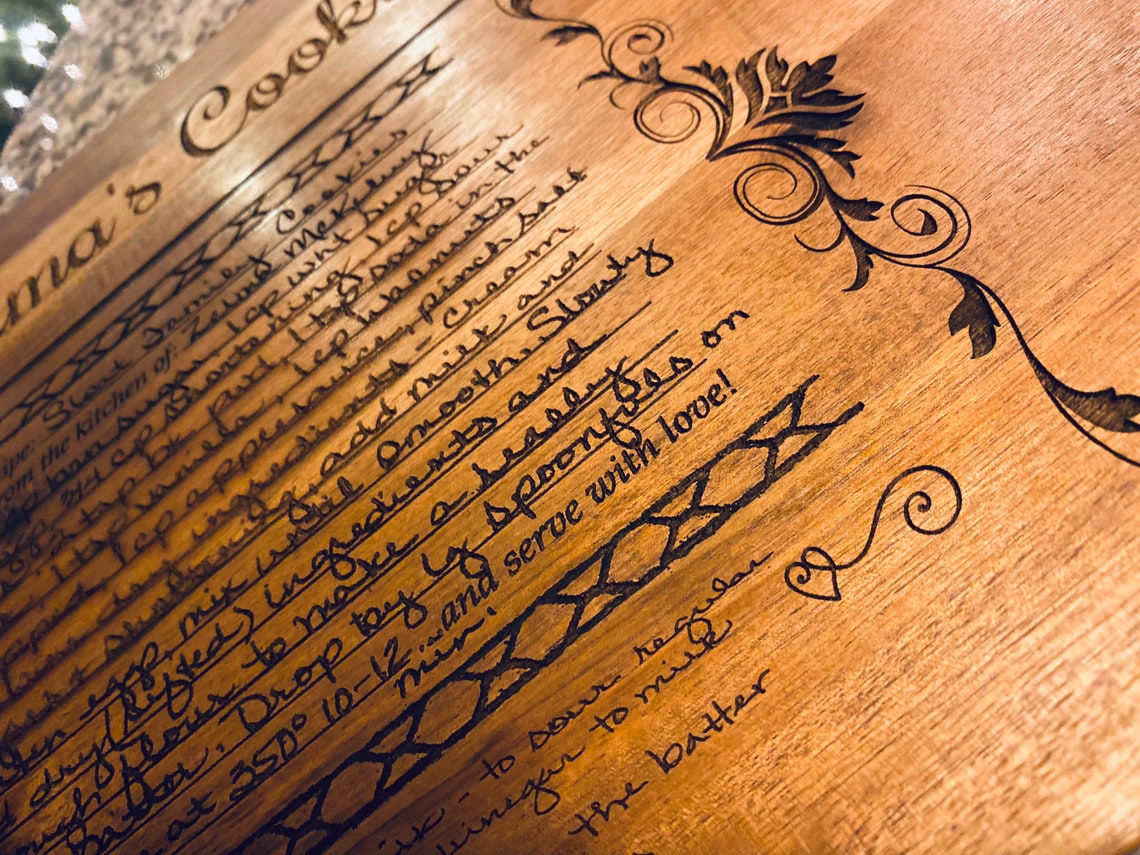 Handwritten Recipe Cutting Boards, Handwritten Recipe Gift, Keepsake ...