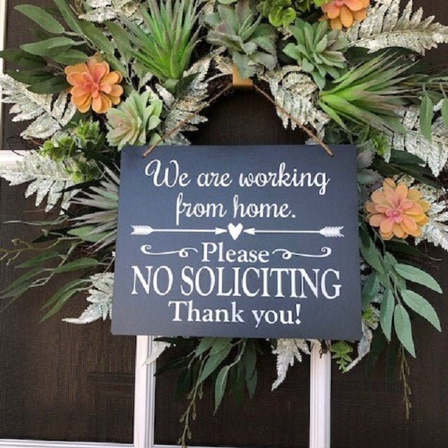 Make Your Own Custom Porch Sign Custom Made No Soliciting | Etsy
