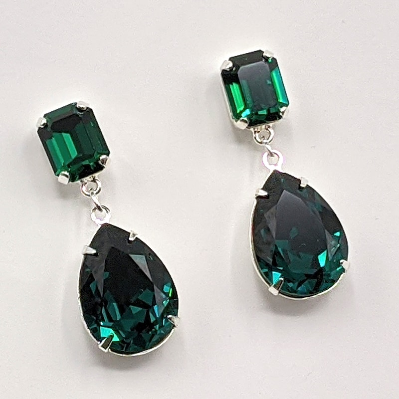 Crystal Earrings - Etsy