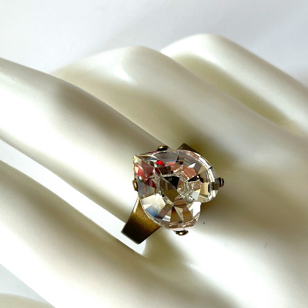 Crystal Wedding Ring - Etsy