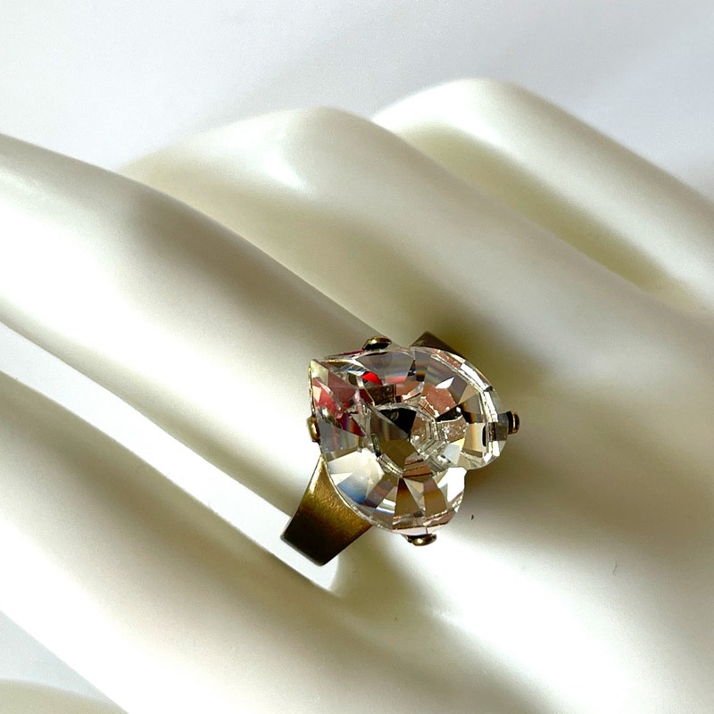 Crystal Wedding Ring - Etsy