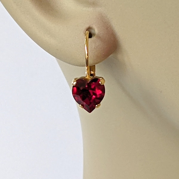 Heart Earrings - Etsy