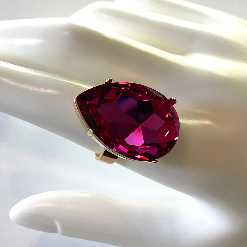 Fuchsia Ring - Etsy