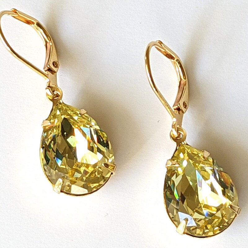 Yellow Earrings - Etsy