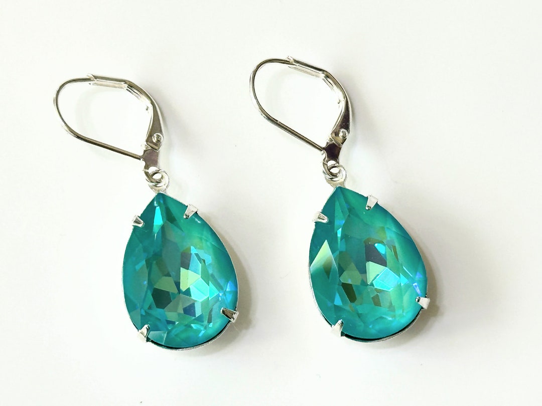 Ultra Mermaid Crystals Earrings, Ultra Mermaid AB Teardrop Earrings ...