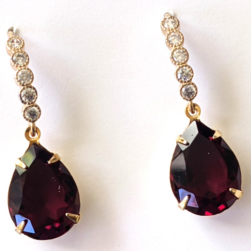 Garnet Jewelry - Etsy